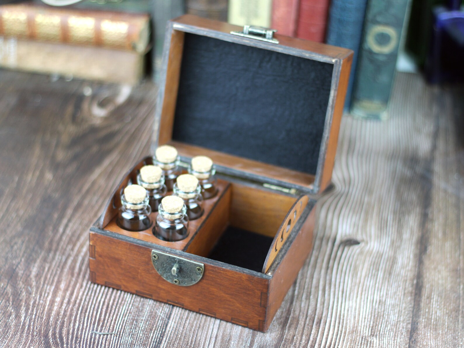 Half and Half Wooden Apothecary Chest for Potions or Essential - Etsy UK