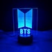 BTS Inspired L.e.d Light BTS Room Decoration BTS Fan Decor - Etsy