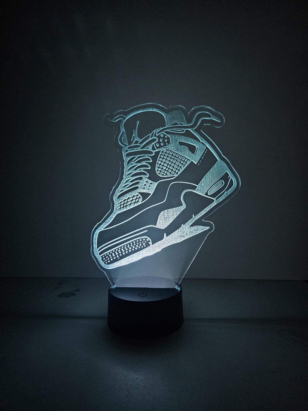 Cut Out J 4 Retro L.e.d Light| Room Decoration| Jordan Decor ...