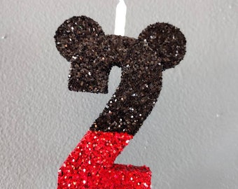Mickey Mouse Candle Birthday | Etsy