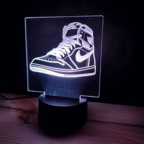 Sneaker Gala L.e.d Light Room Decor Jordan Decor Basketball - Etsy