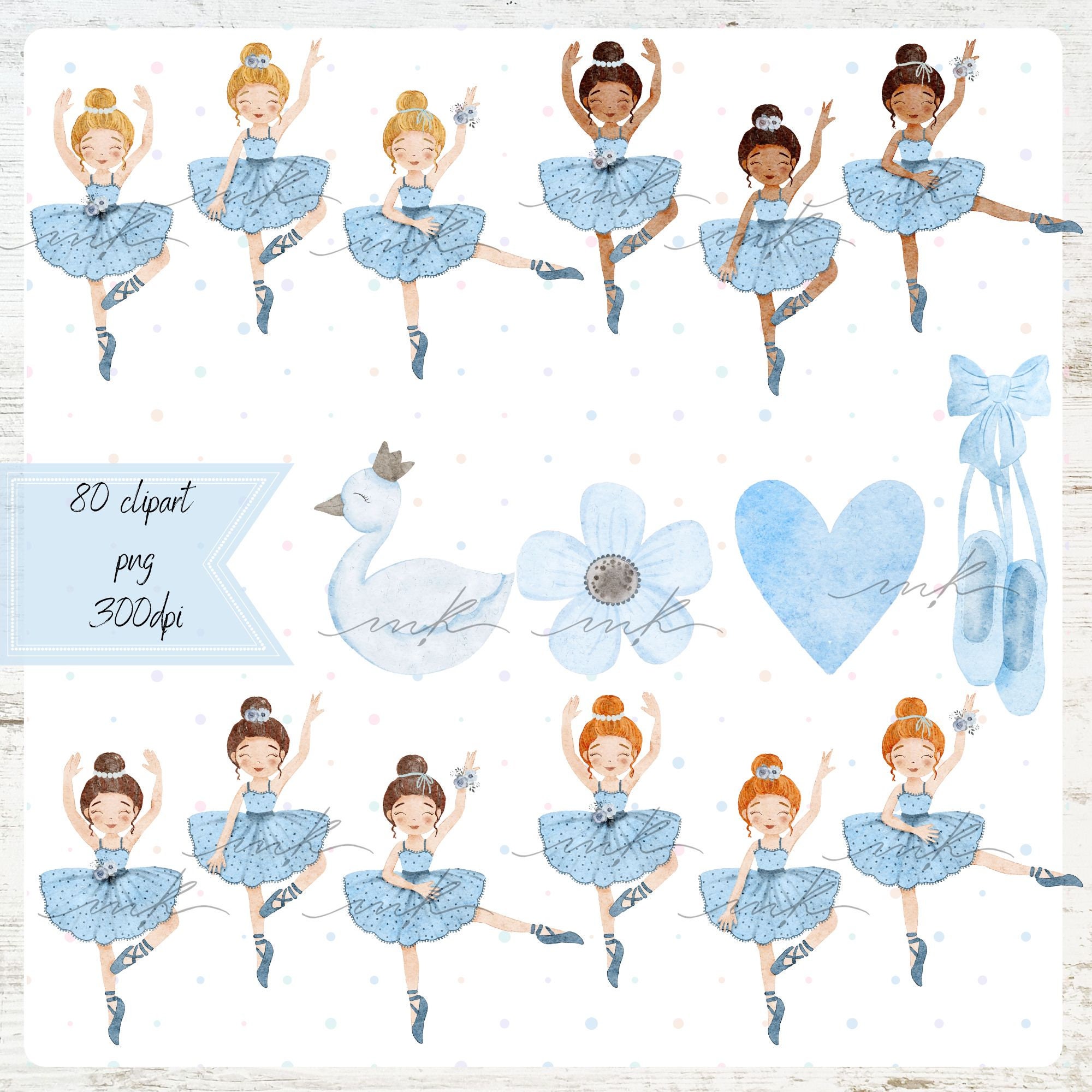 WATERCOLOR CLIPART, Ballet Png, Graphics, Watercolor, Illustration ...
