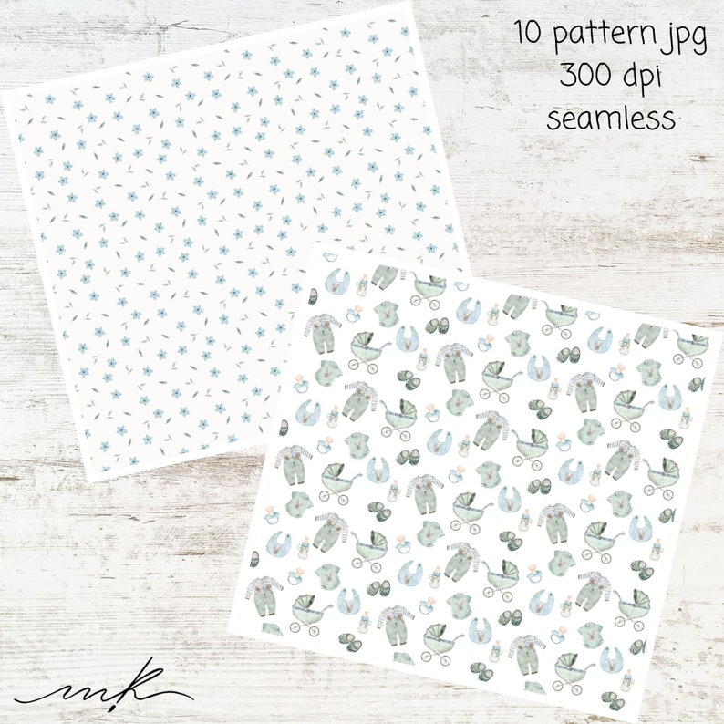 Oh Baby , Digital Paper, Digital Pattern, Baby, Nursery Printable, Baby ...