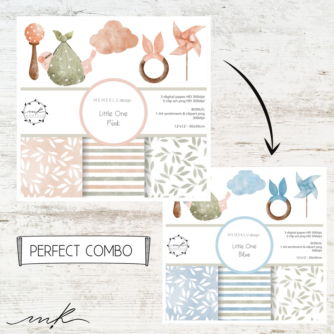 HELLO BABY PINK Digital Paper Digital Pattern Baby - Etsy