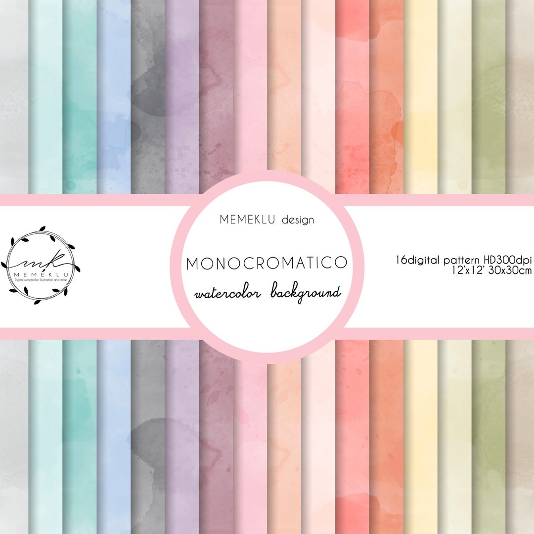 WATERCOLOR DIGITAL PATTERN, Digital Pattern, Background Pattern ...