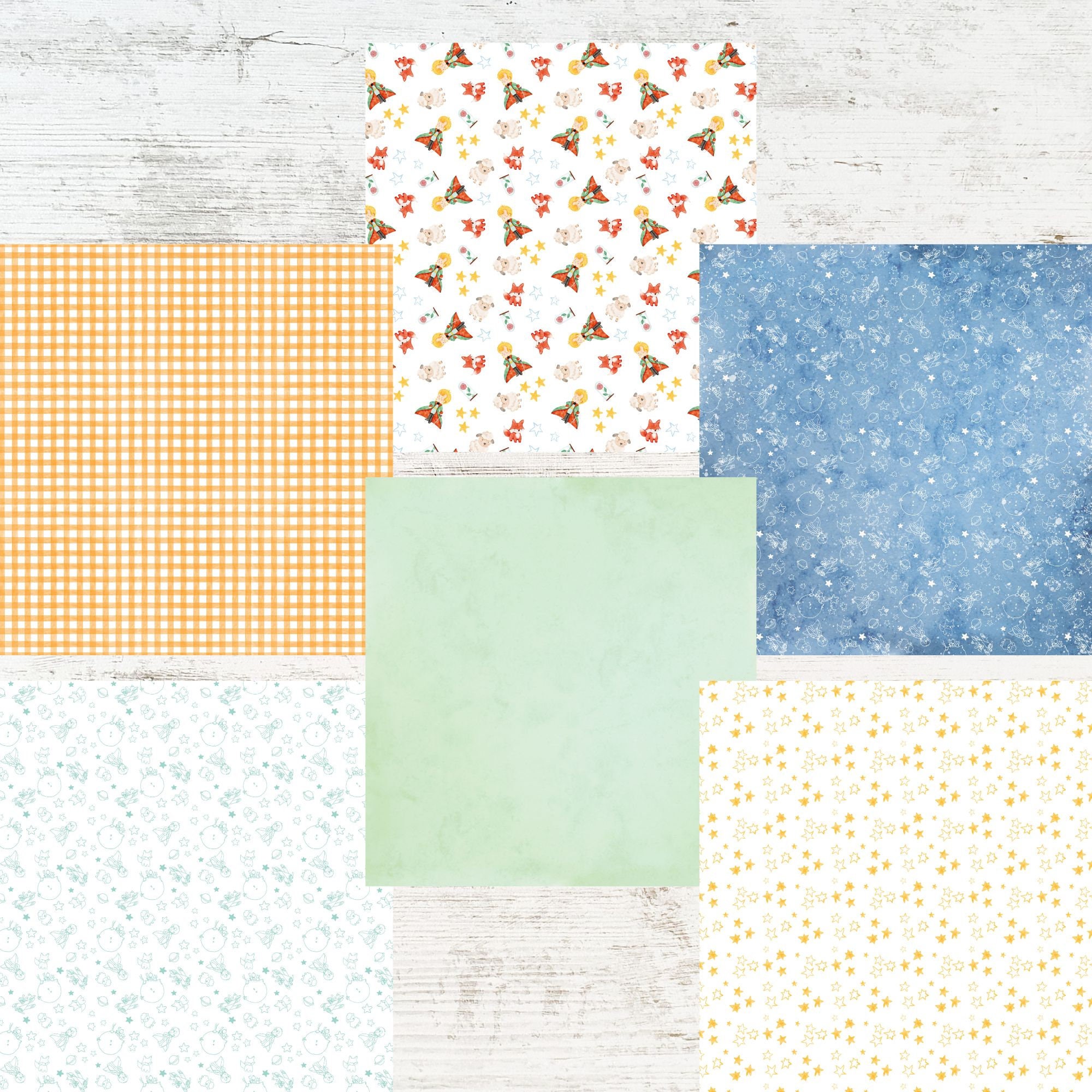 LITTLE PRINCE Digital Illustration, Digital Pattern Seamless, Clip Art ...