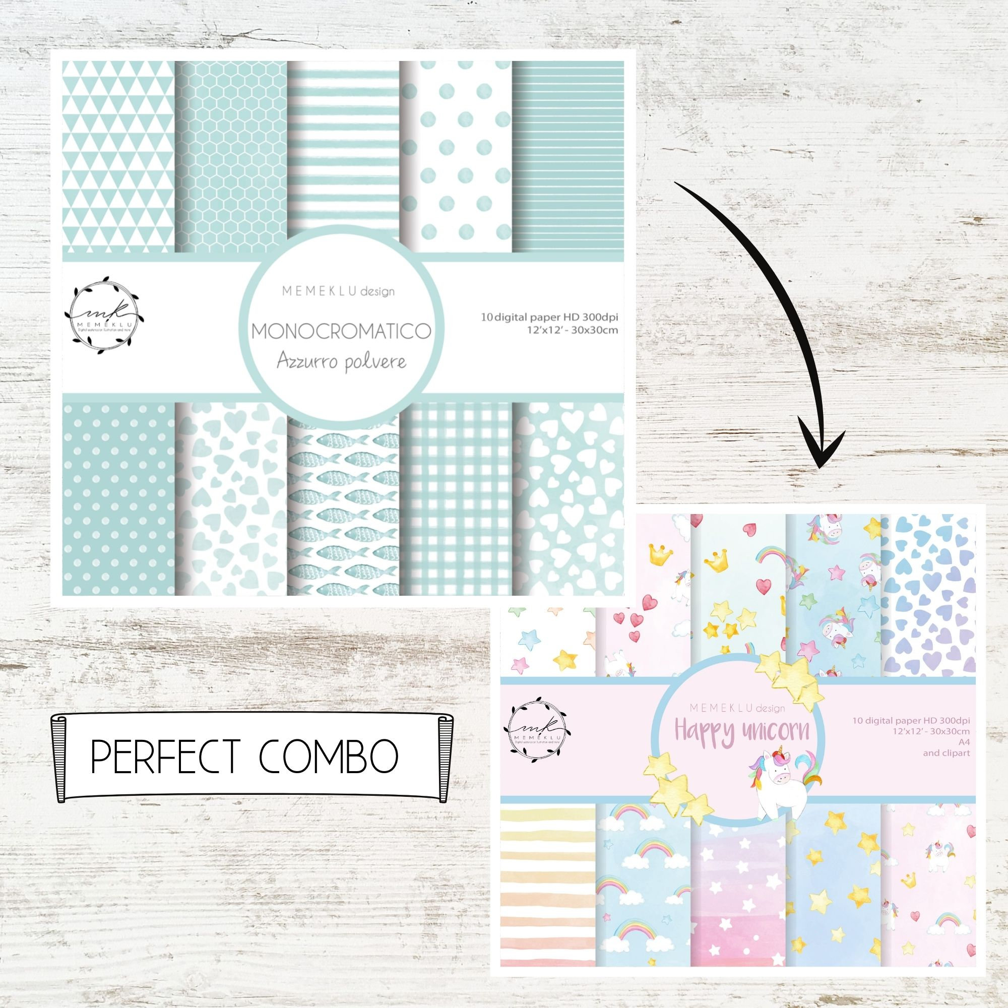 MONOCHROME DIGITAL PAPER Light Blue Digital Papers, Scrapbooking Paper ...