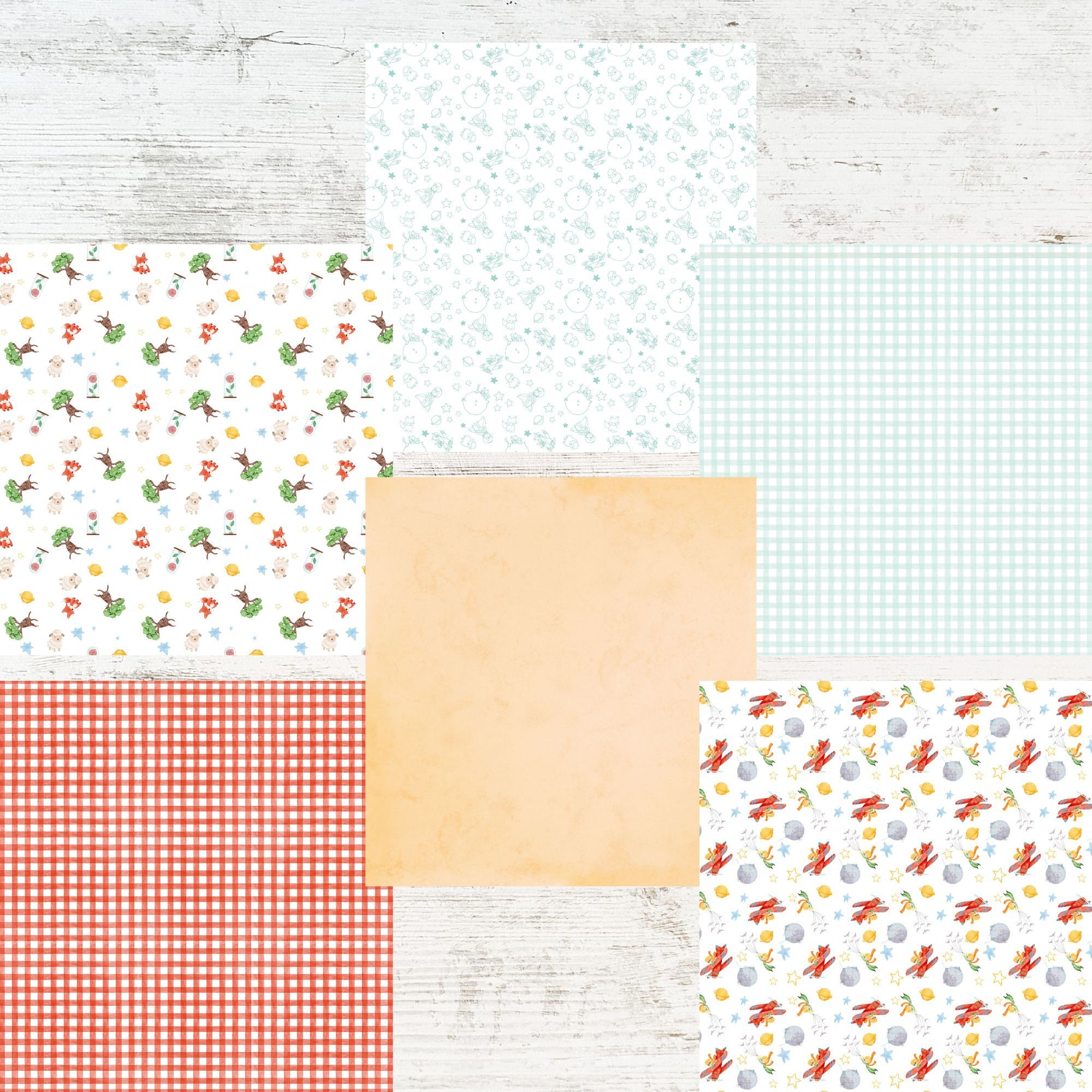 LITTLE PRINCE Digital Illustration, Digital Pattern Seamless, Clip Art ...