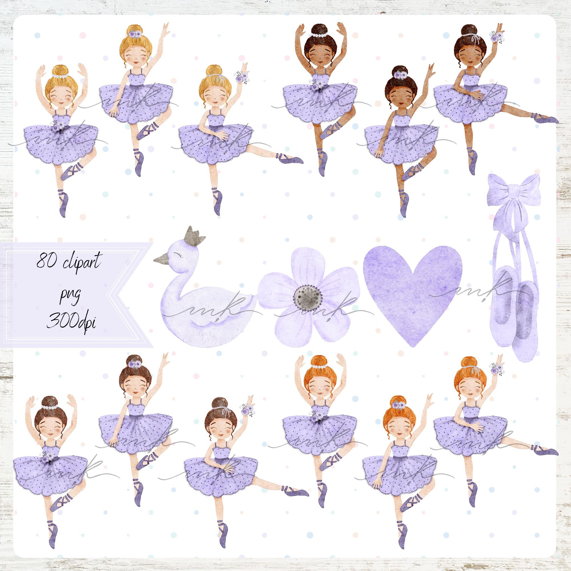 WATERCOLOR CLIPART, Ballet Png, Graphics, Watercolor, Illustration ...
