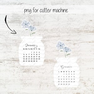 Desk Calendar Printable, 2025 Flower Calendar, Floral Desktop Calendar ...