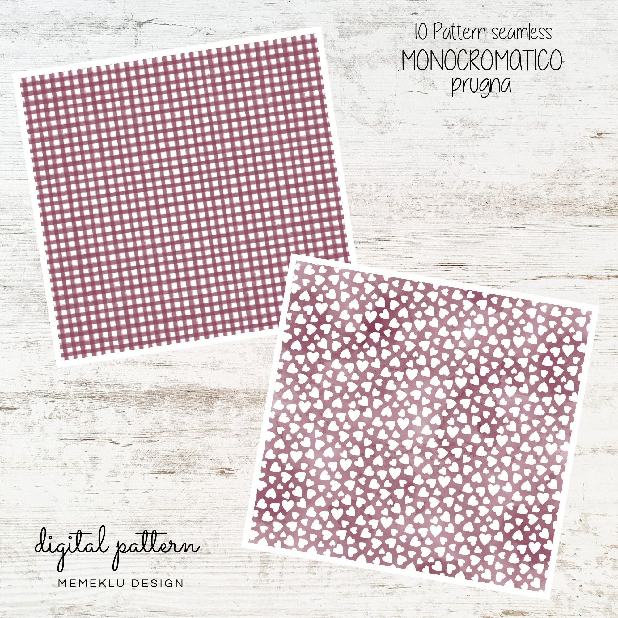 MONOCHROME DIGITAL PAPER Pack, Plum Color Digital Papers, Scrapbooking ...
