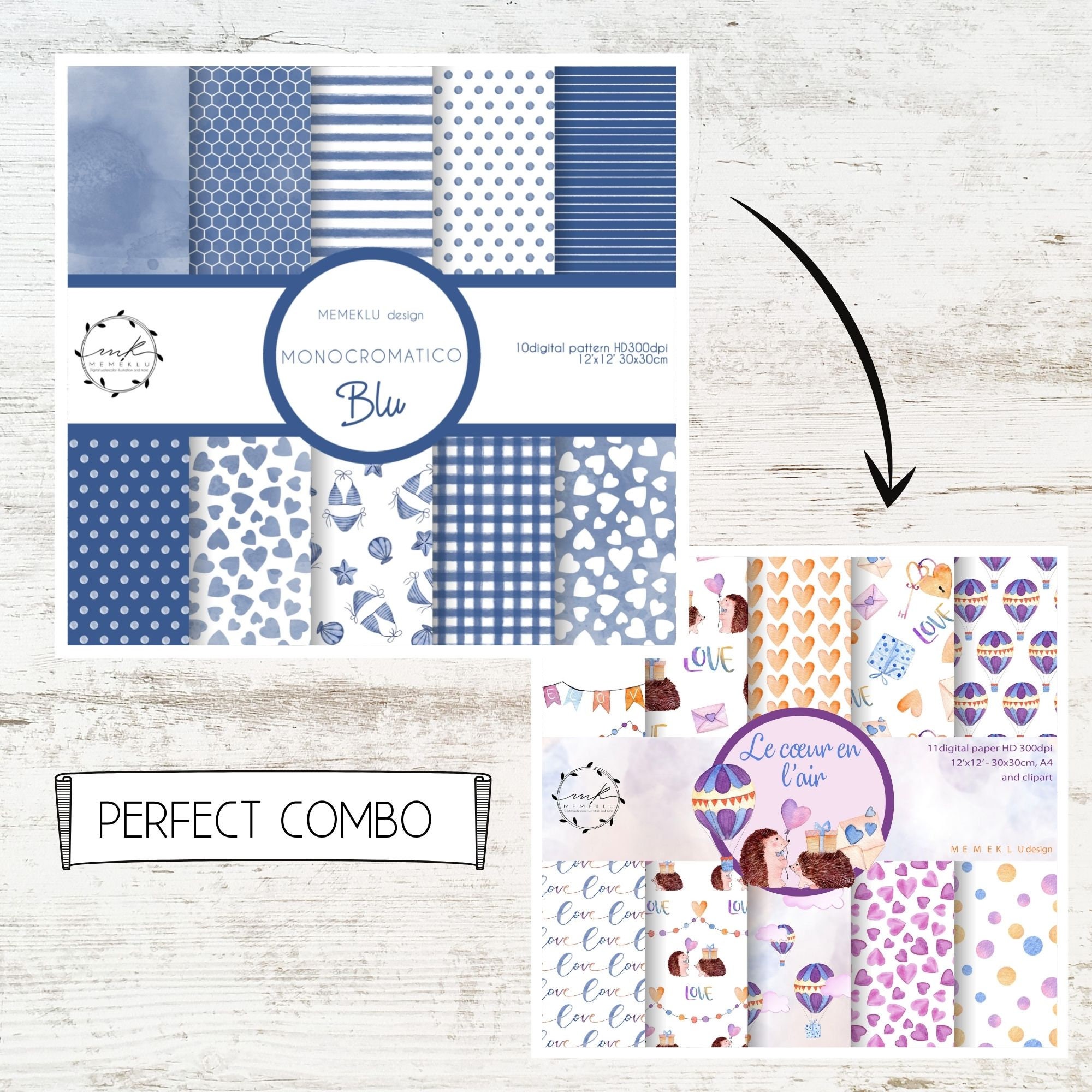 MONOCHROME DIGITAL PAPER Pack Teal Digital Papers - Etsy