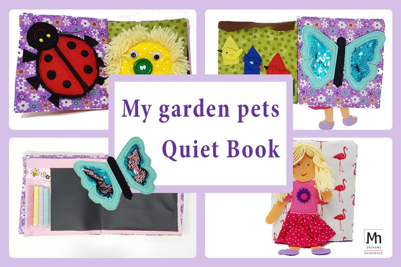 Activity Book: my Garden Pets Girls Quiet Book - Etsy UK