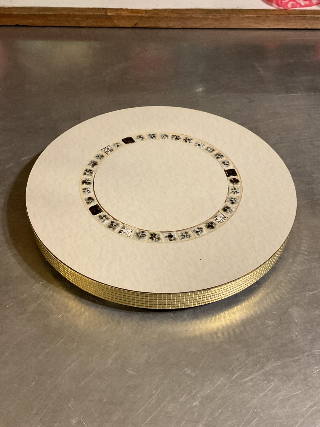 Vintage Mid Century Modern Formica Mosaic 9 Inch Round Trivet - Etsy