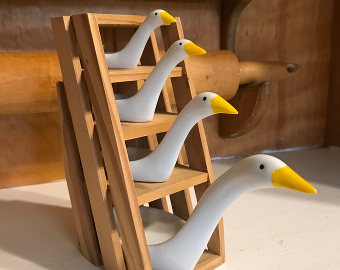 Vintage Avon Geese Measuring Spoons, With Stand - Etsy