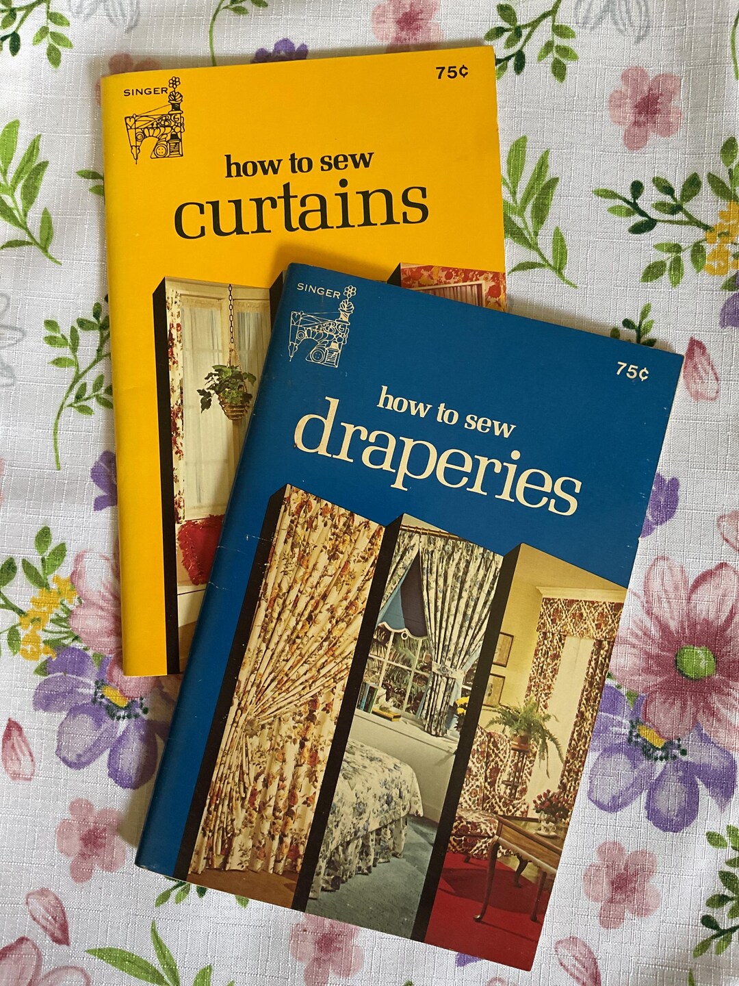 Vintage How to Books, How to Sew Curtains, How to Sew Draperies, 1970’s ...