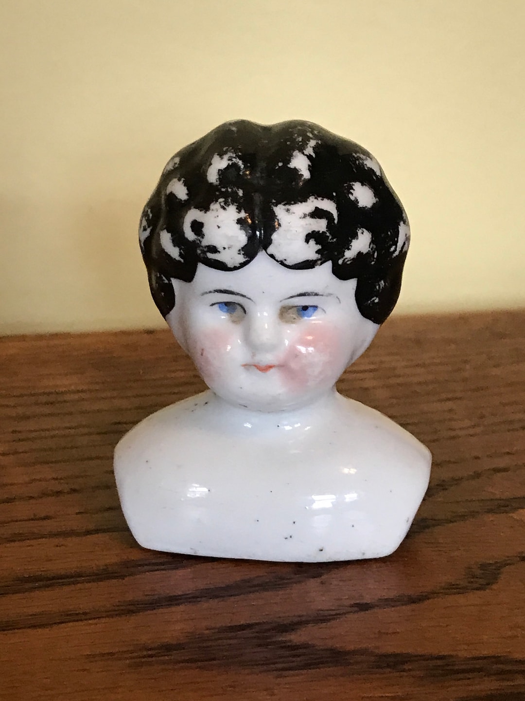 Vintage Porcelain Doll Head - Etsy