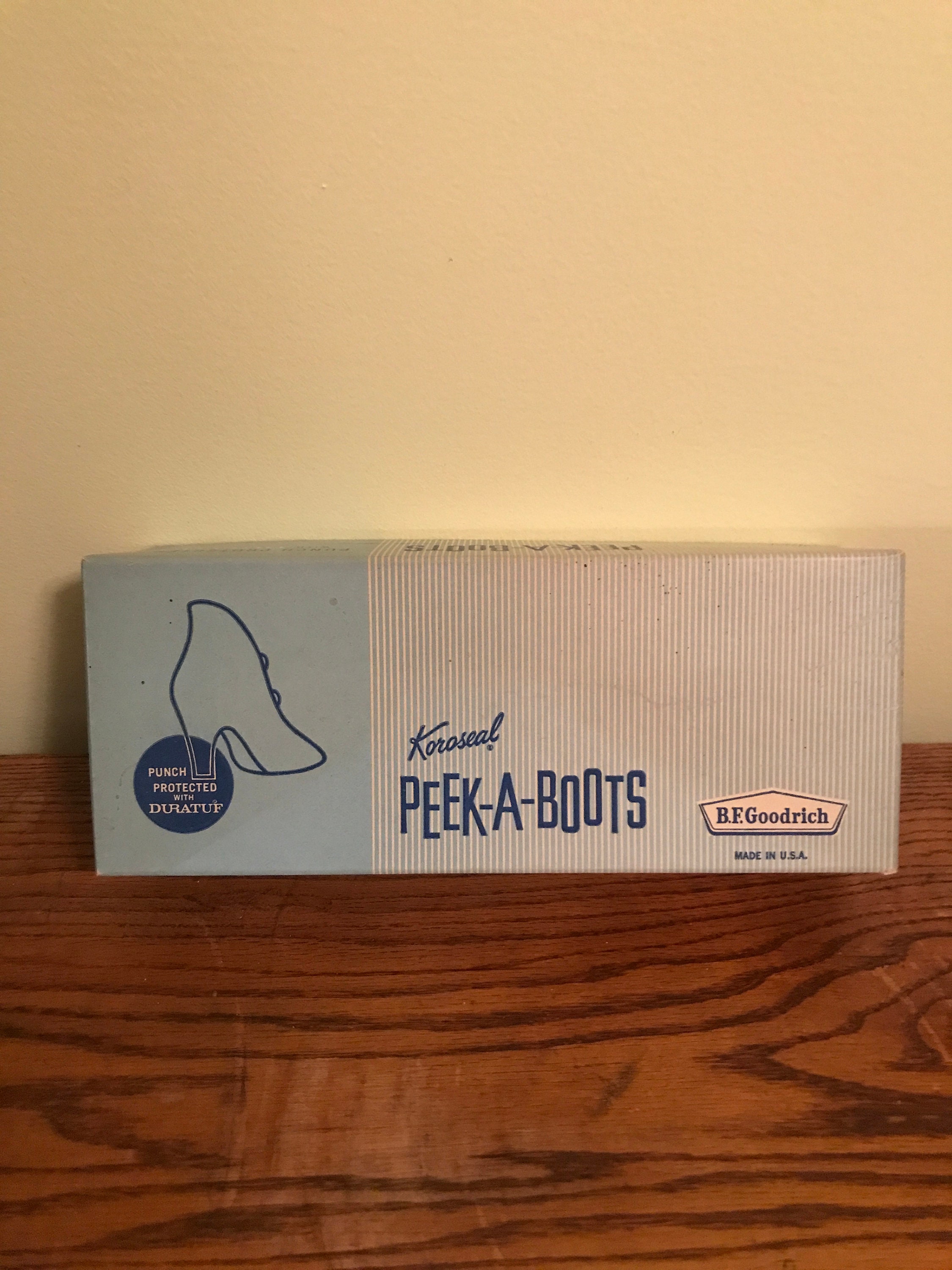 Vintage Koroseal Peek-a-boots Display Box , B.F Goodrich - Etsy