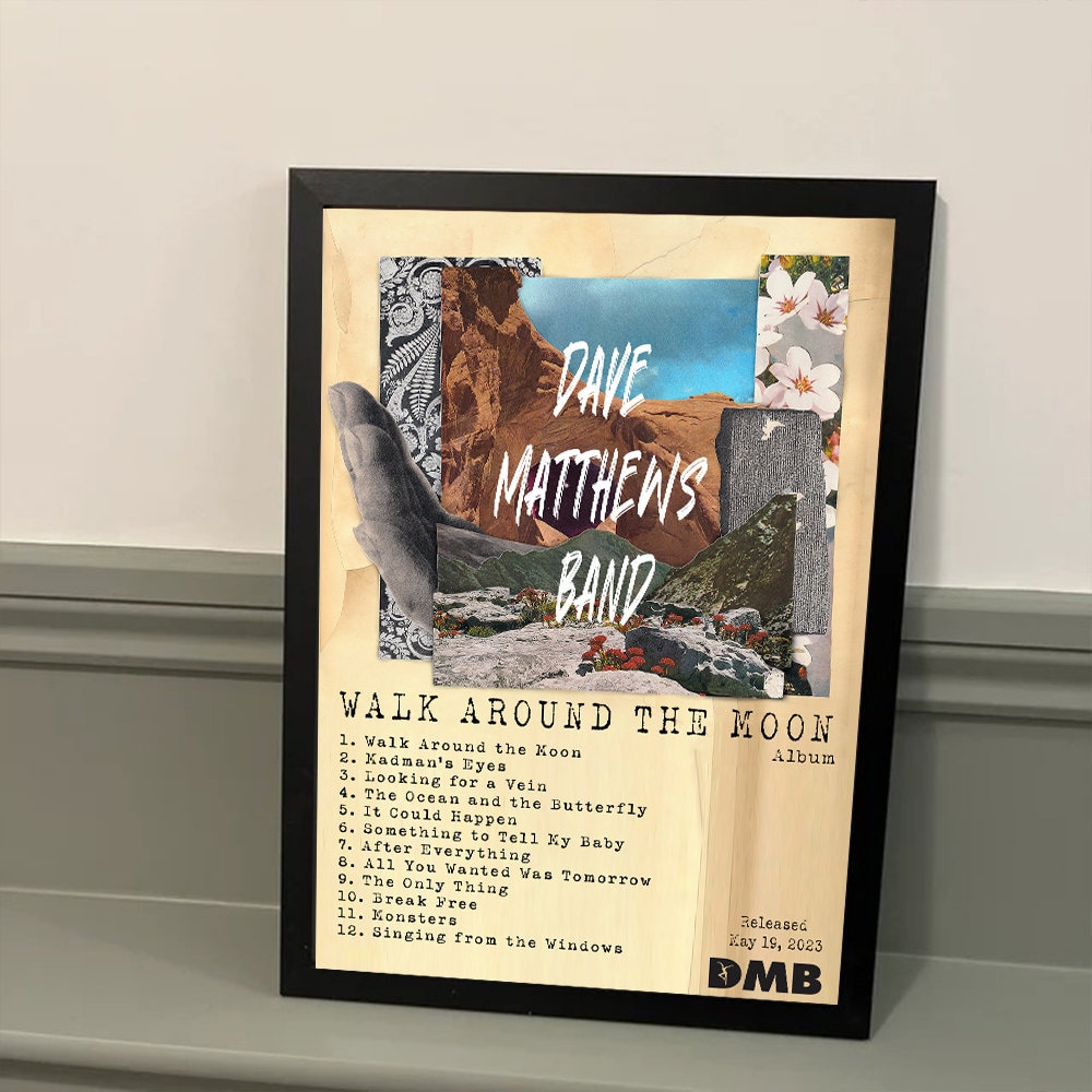 Walk Around The Moon Album Poster, Dave Matthews Band 2023 Poster