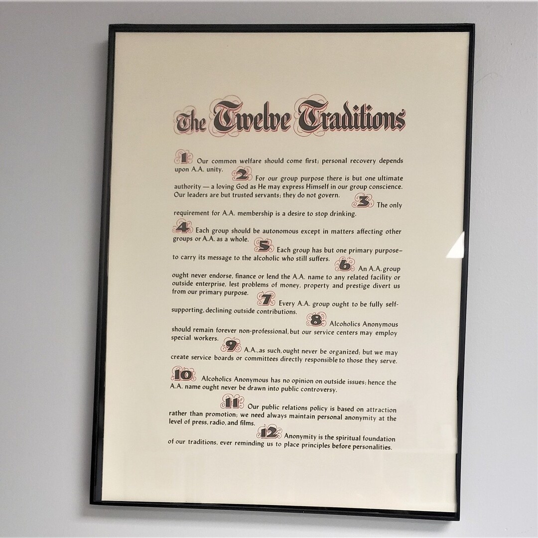 12 Steps of Alcoholics Anonymous Poster - Etsy