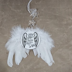 Angel Wing Memorial Ornaments - Etsy