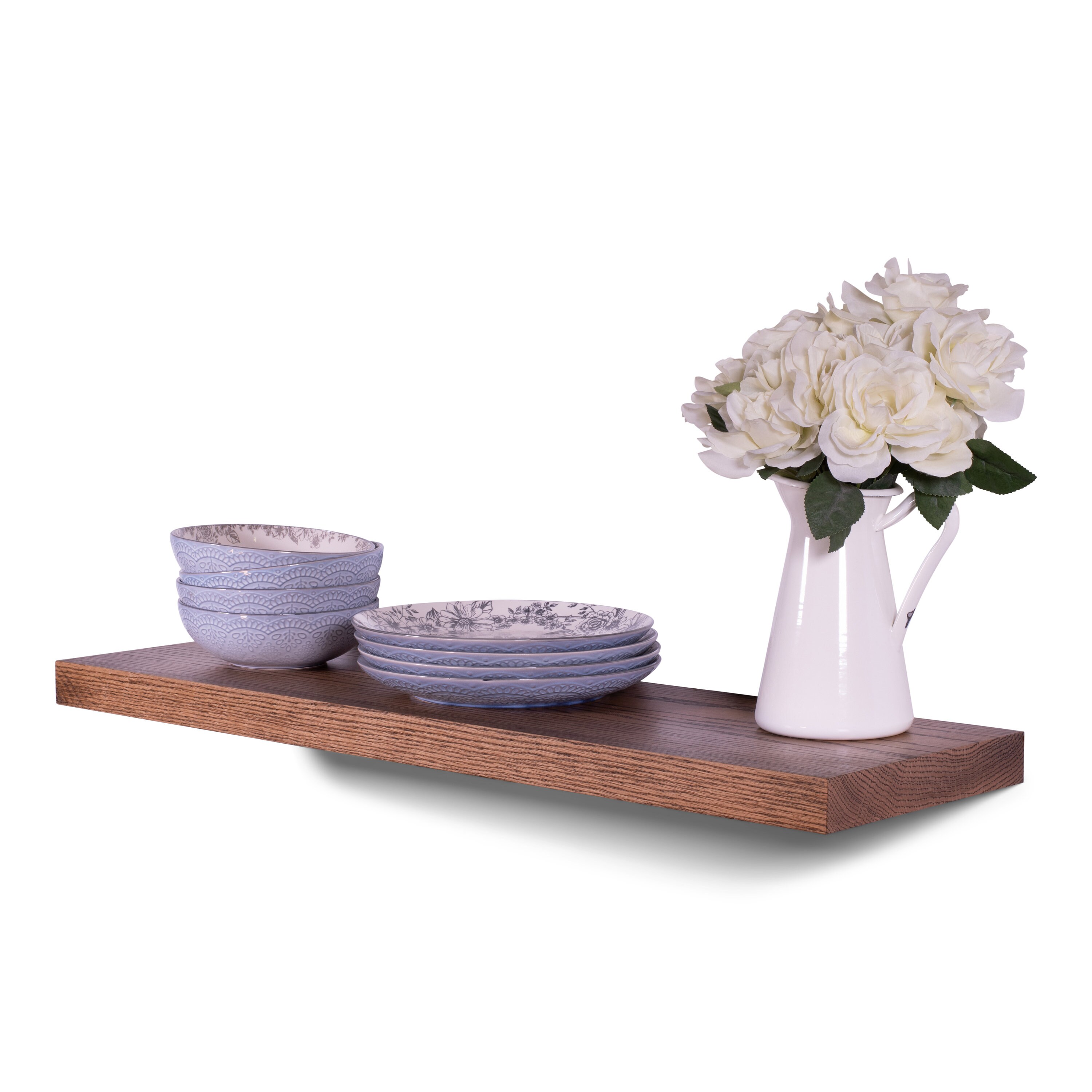 Solid Red Oak Floating Shelf - Etsy