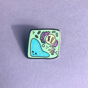 Cell Cutie Enamel Pins -white Enamel- Animal, Plant, Bacteria Cells 1 ...