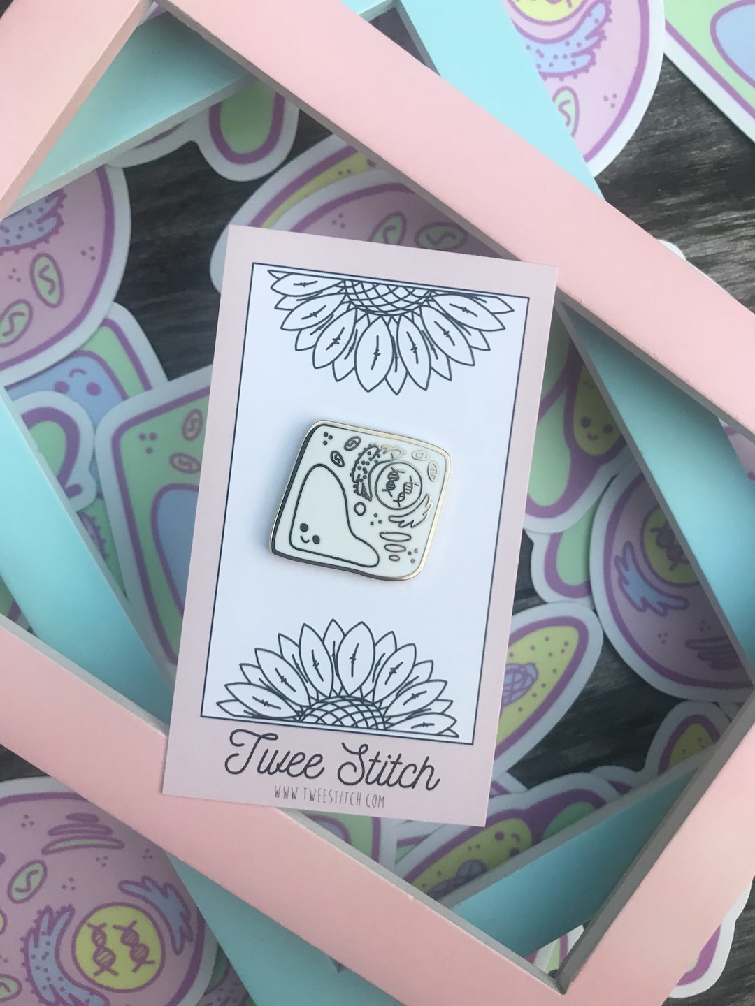 Plant Cell Cutie Enamel Pins -white Enamel- Eukaryotic Cells 1" - Etsy