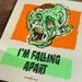 Zombie in Therapy - Risograph Print, Illustration, Design, Limited ...