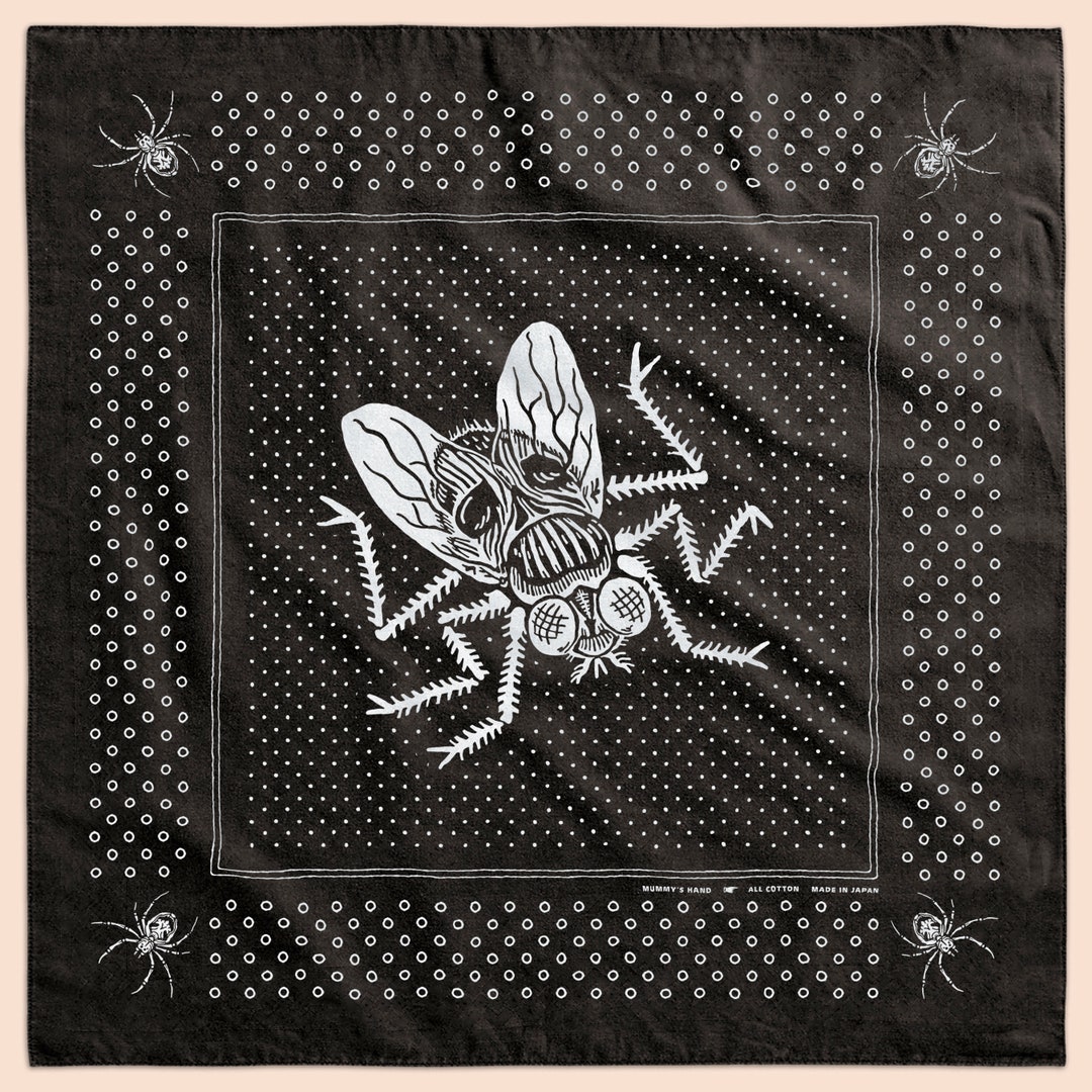 Mutant Fly Bandana, Pulp Adventure Pin-up, Spooky Halloween, Weird ...