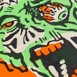 Zombie in Therapy - Risograph Print, Illustration, Design, Limited ...