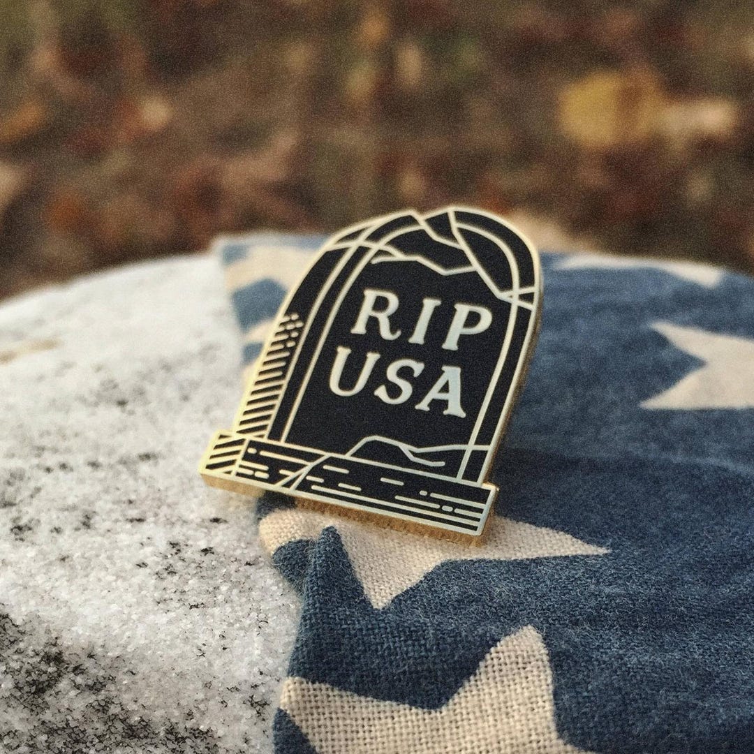 RIP USA Pin - Etsy