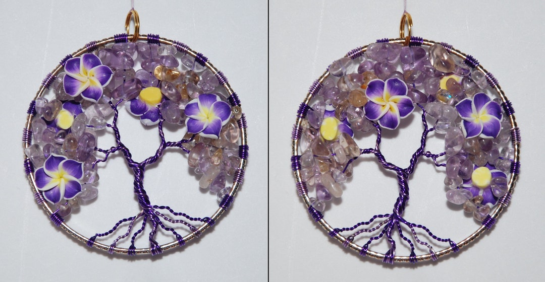 Beaded Tree of Life Ornament Artistic Wire Wall Decor - Etsy