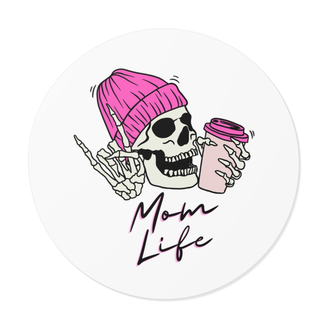 Mom Life Skeleton Caffeinated - Etsy