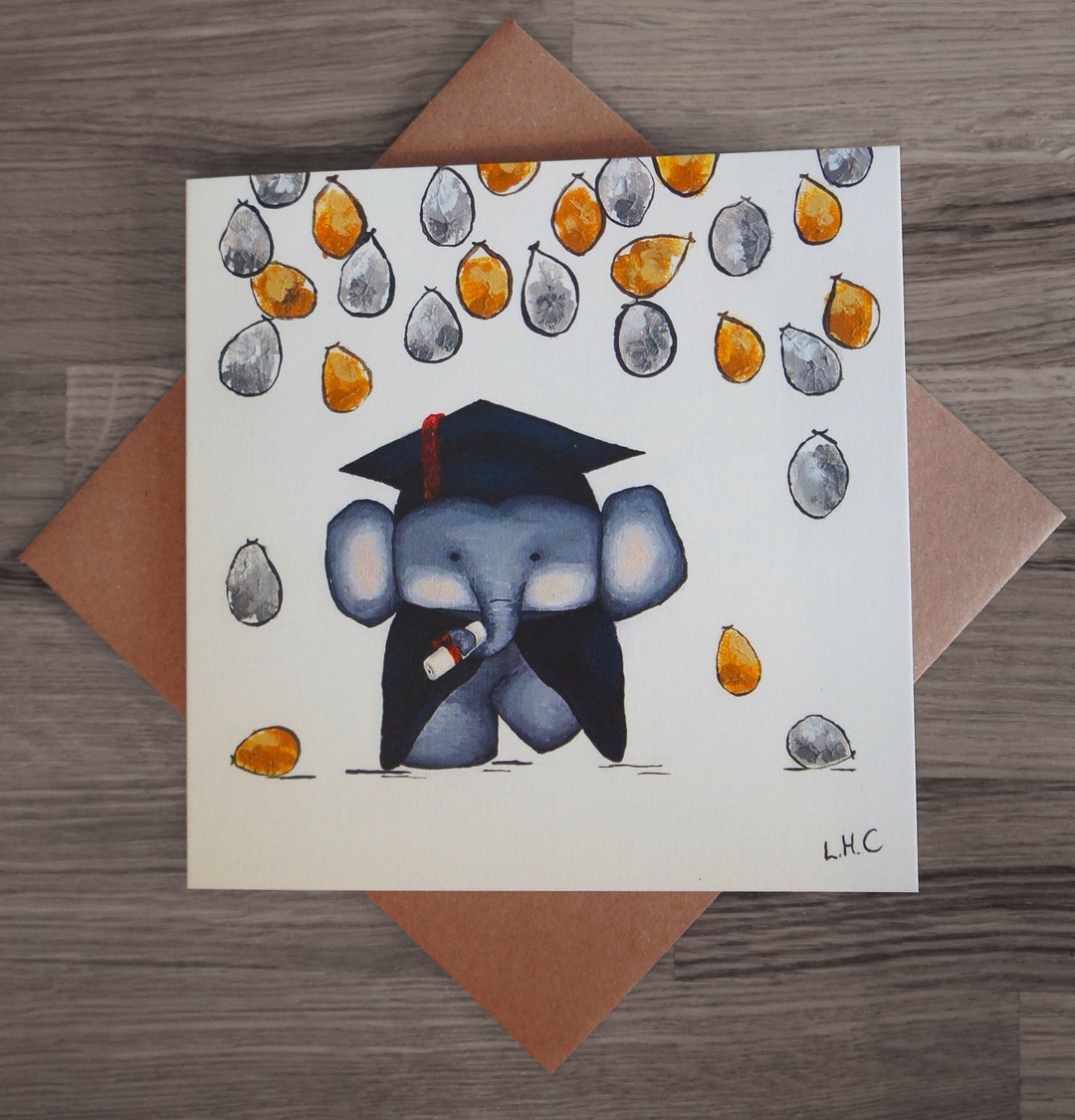 The 'graduation' Card, Graduation Design, Graduation Card, Elephant ...