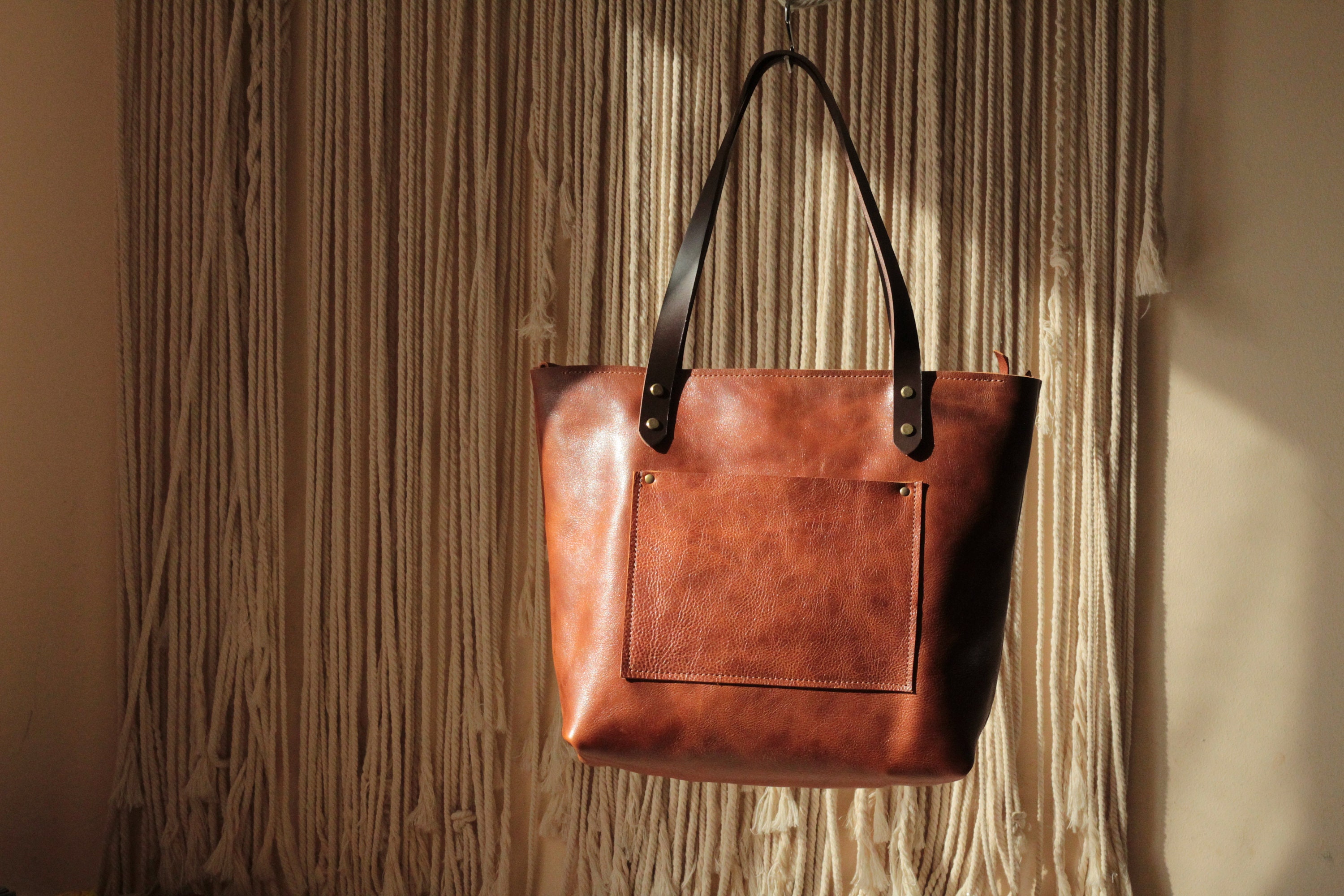 Leather tote bag Tote bag leather Tote bag Leather tote | Etsy