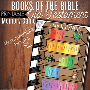 Old Testament, Books of the Bible Game, Kids Bible Activity, Sunday ...