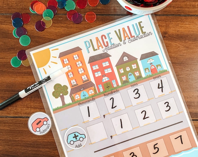 Second Grade Math Games Addition, Subtraction, Place Value - Etsy Canada