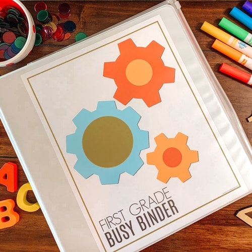 First Grade Busy Binder Printable Educational Games 1st | Etsy