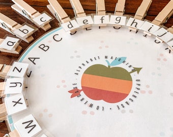 Alphabet Wheel Matching - Uppercase Lowercase Letters - Printable ...