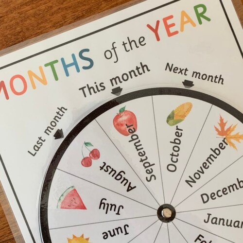 Perpetual Calendar Circle Time Printable Classroom Calendar | Etsy