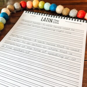 Latin Printable Worksheets, Verb Tense, CC Cycle 2 Latin, Kids Latin ...