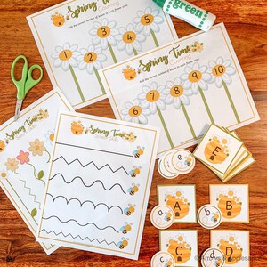 Spring Time Printable Activity Bundle, Scissor Skills Worksheet ...