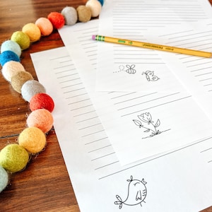 Letter Writing Activity Set, Printable Letter Anatomy Writing Guide ...