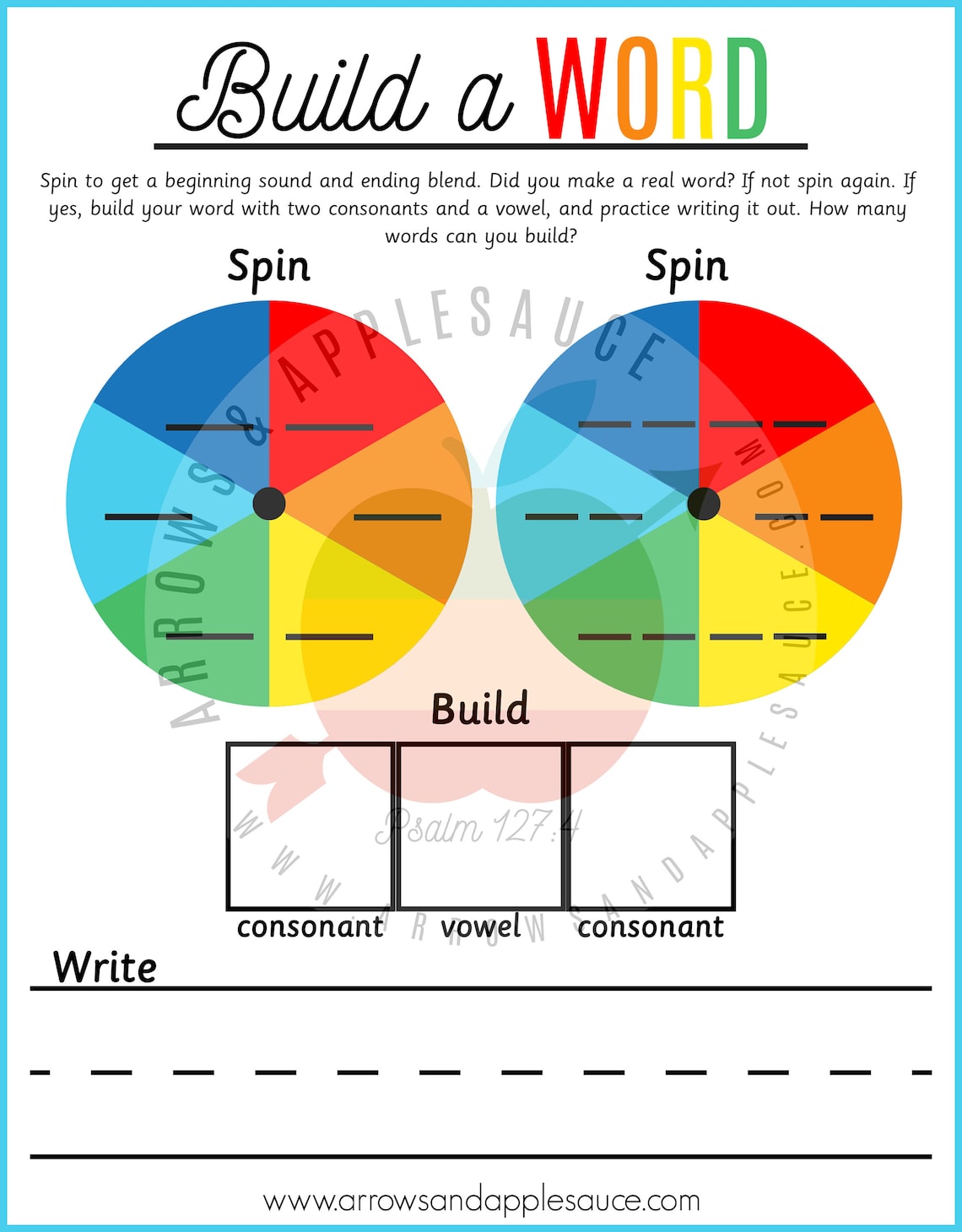 CVC Reading Game Printable Sight Word Practice Beginning | Etsy Canada