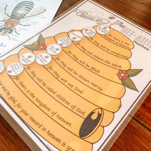 Beatitudes Kids Activity, Printable Bible Verse Game, Bible Study for ...