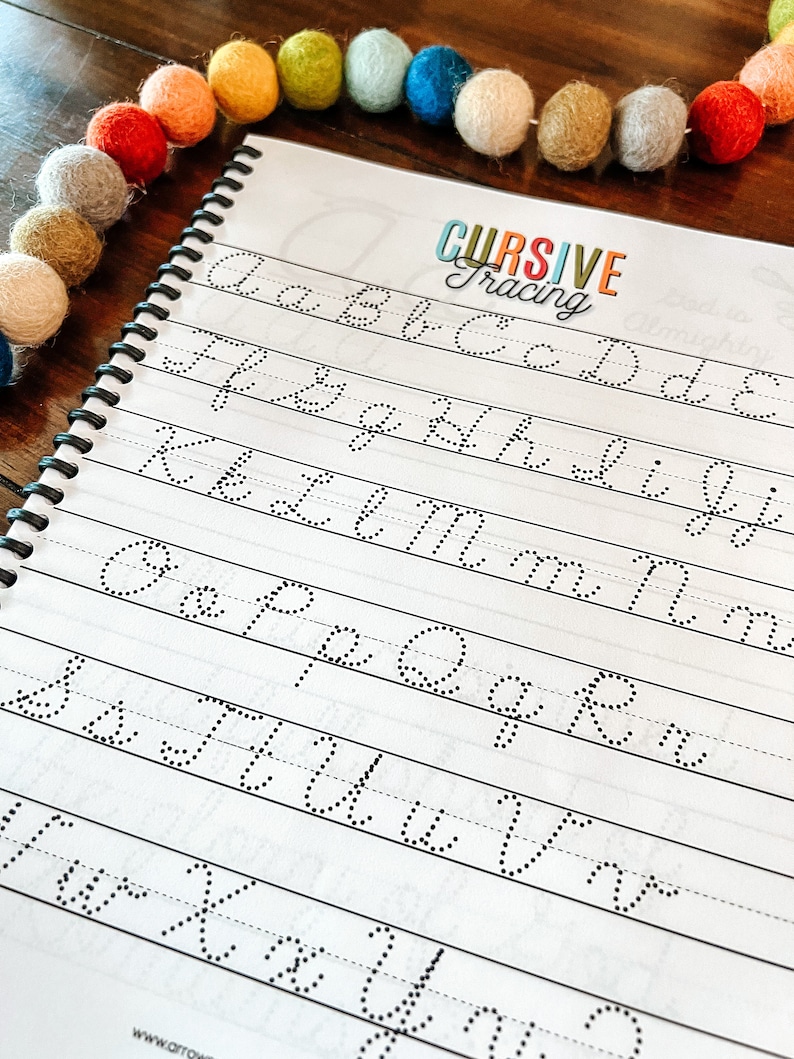 Cursive Alphabet Bible Verses Printable Cursive Workbook - Etsy