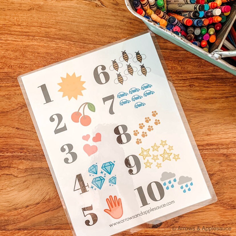 Numbers & Shapes Busy Binder Printable Preschool Curriculum - Etsy Canada
