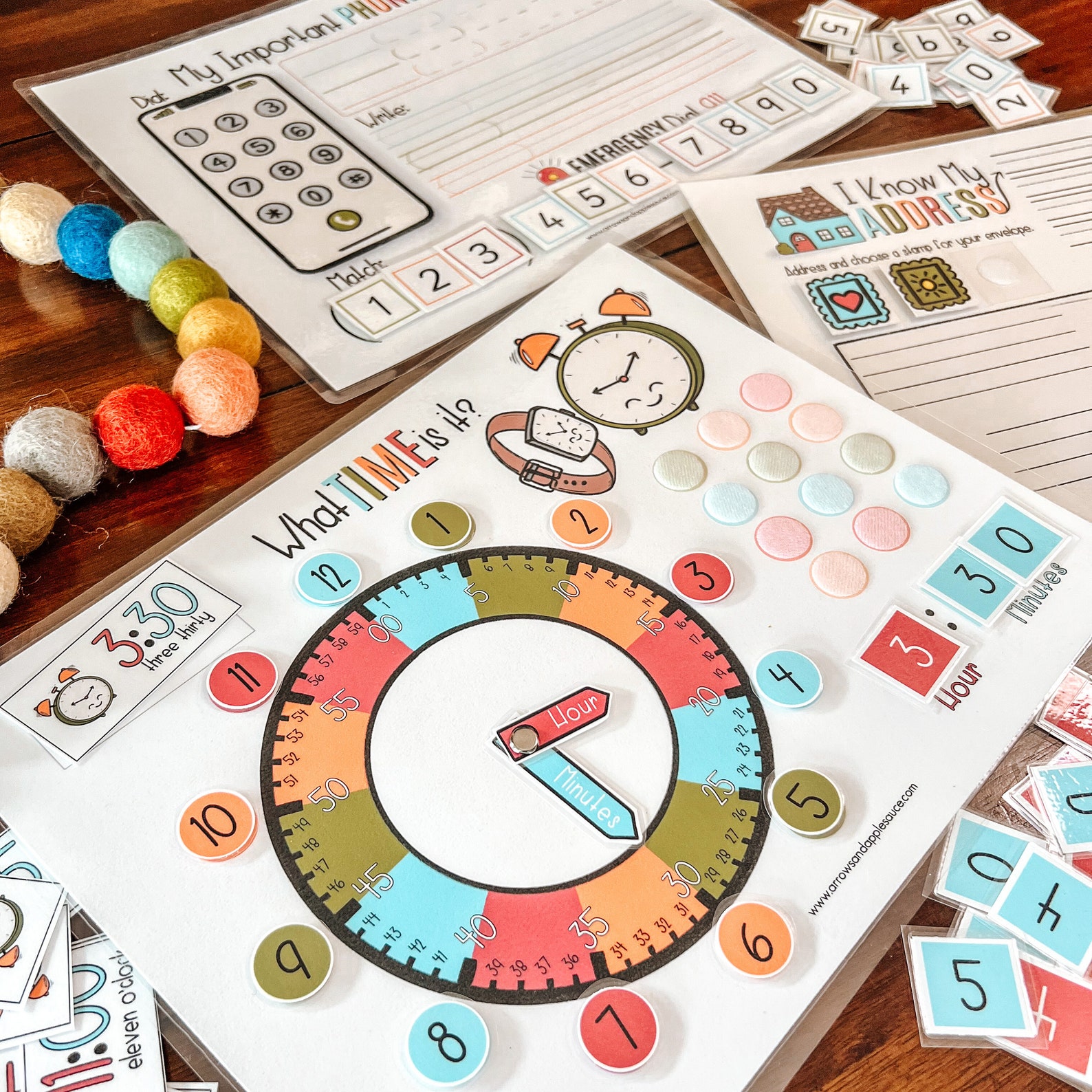 Life Skills for Kids Printable Bundle Learn to Tell Time - Etsy UK