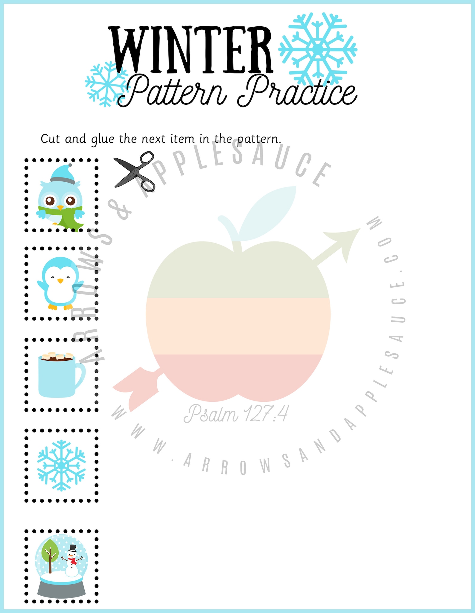 Preschool Math Printable Winter Activity Pack Homeschool - Etsy